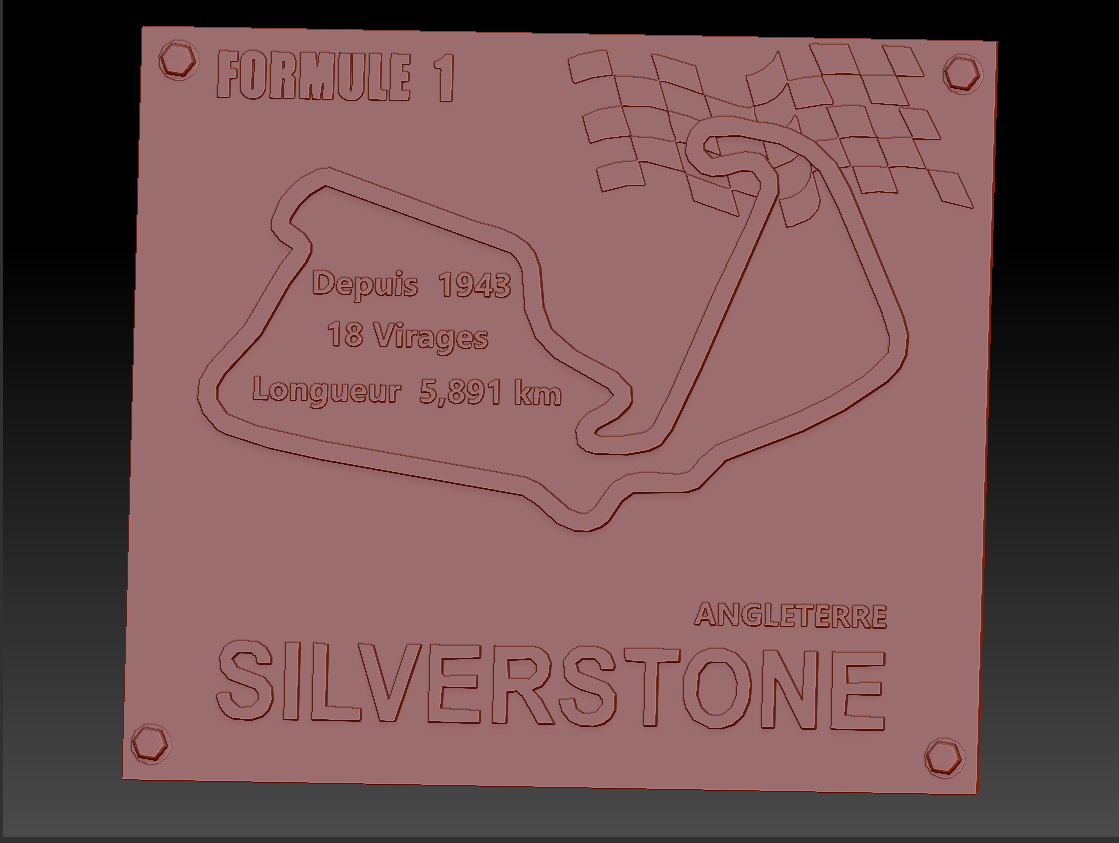 STL file Silverstone Formula 1 Circuit Board・3D print design to ...