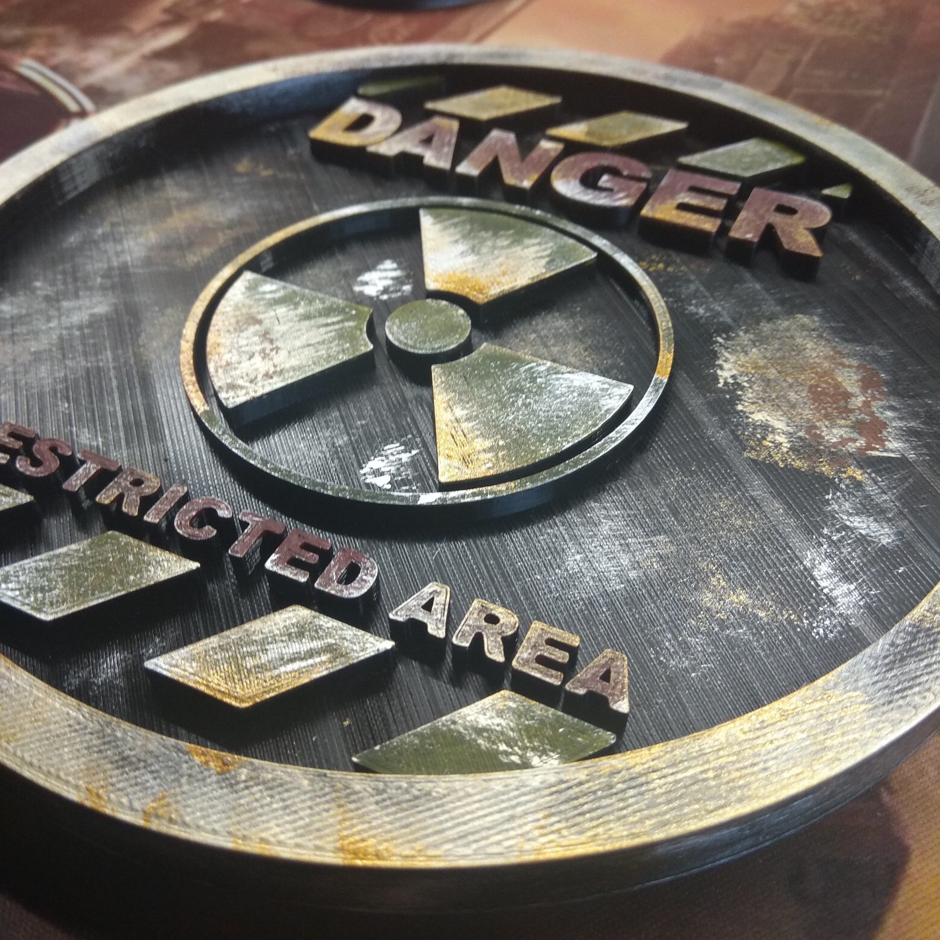 STL file Danger Restricted Area logo・3D printer design to download・Cults