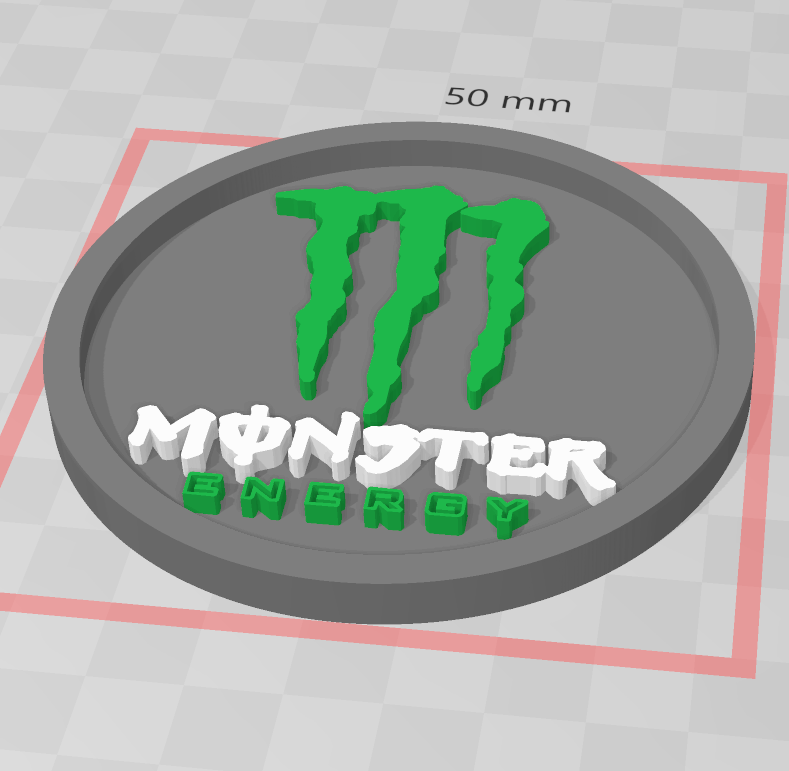 Free STL file Medaillon Monster Energy・3D printer model to download・Cults