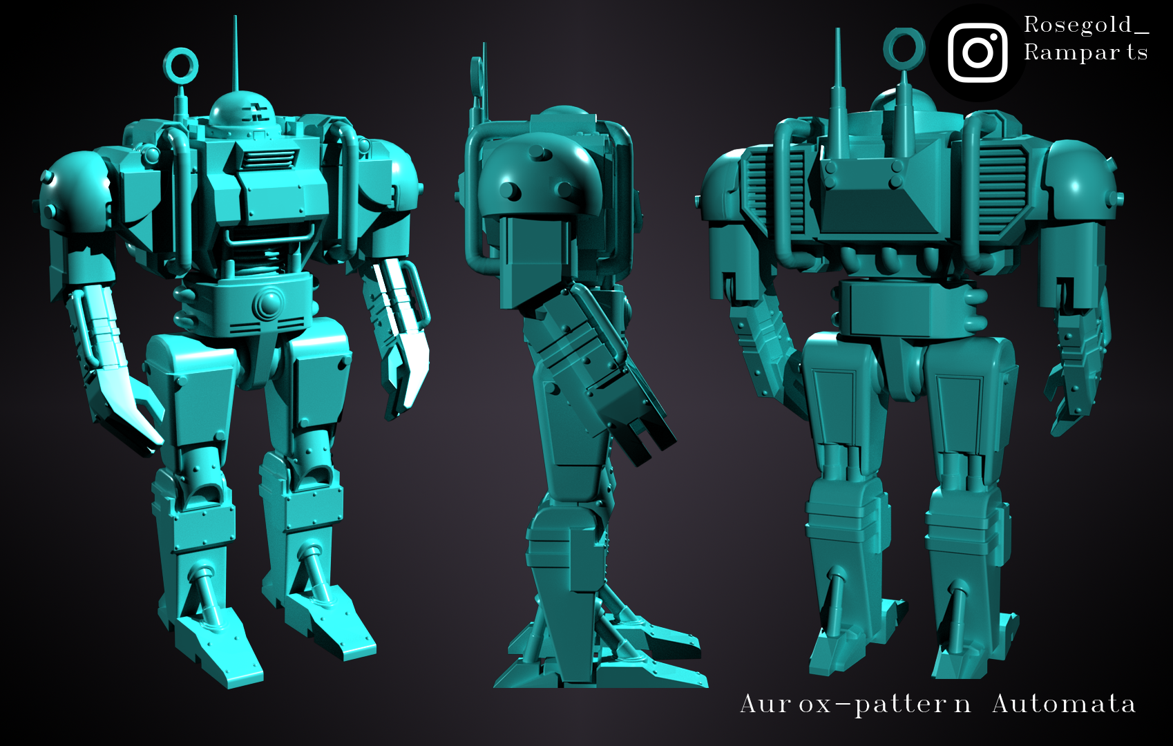 Free OBJ file Wargaming Model - Aurox-Pattern automata 🦸・Design to ...
