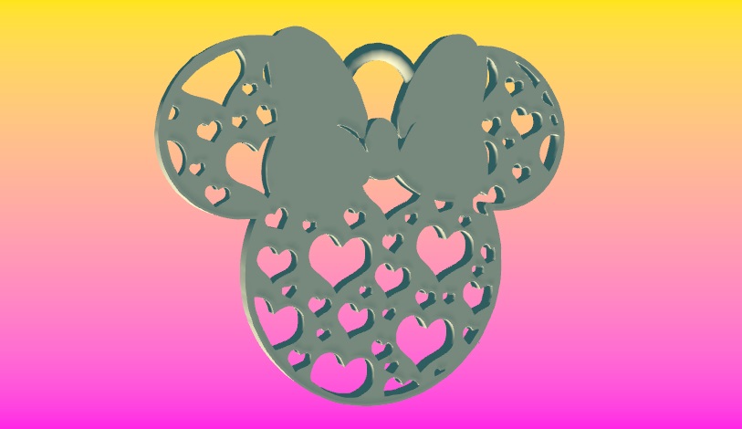STL file Minnie Mouse hearts ears・3D printable design to download・Cults