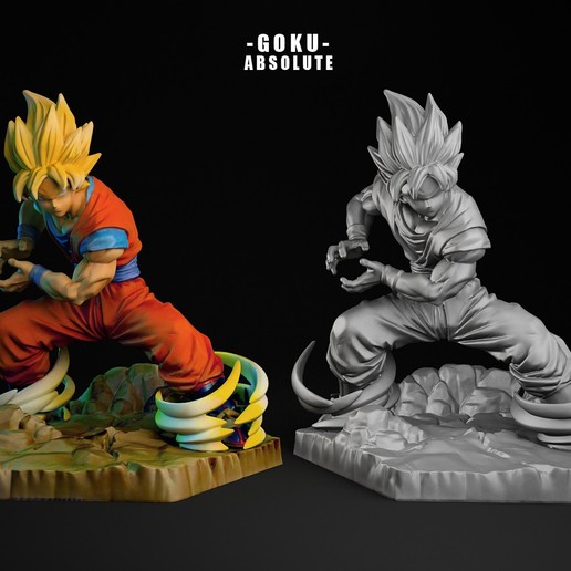 Impresiones 3D GOKU SS ABSOLUTE 3DScan ・ Cults