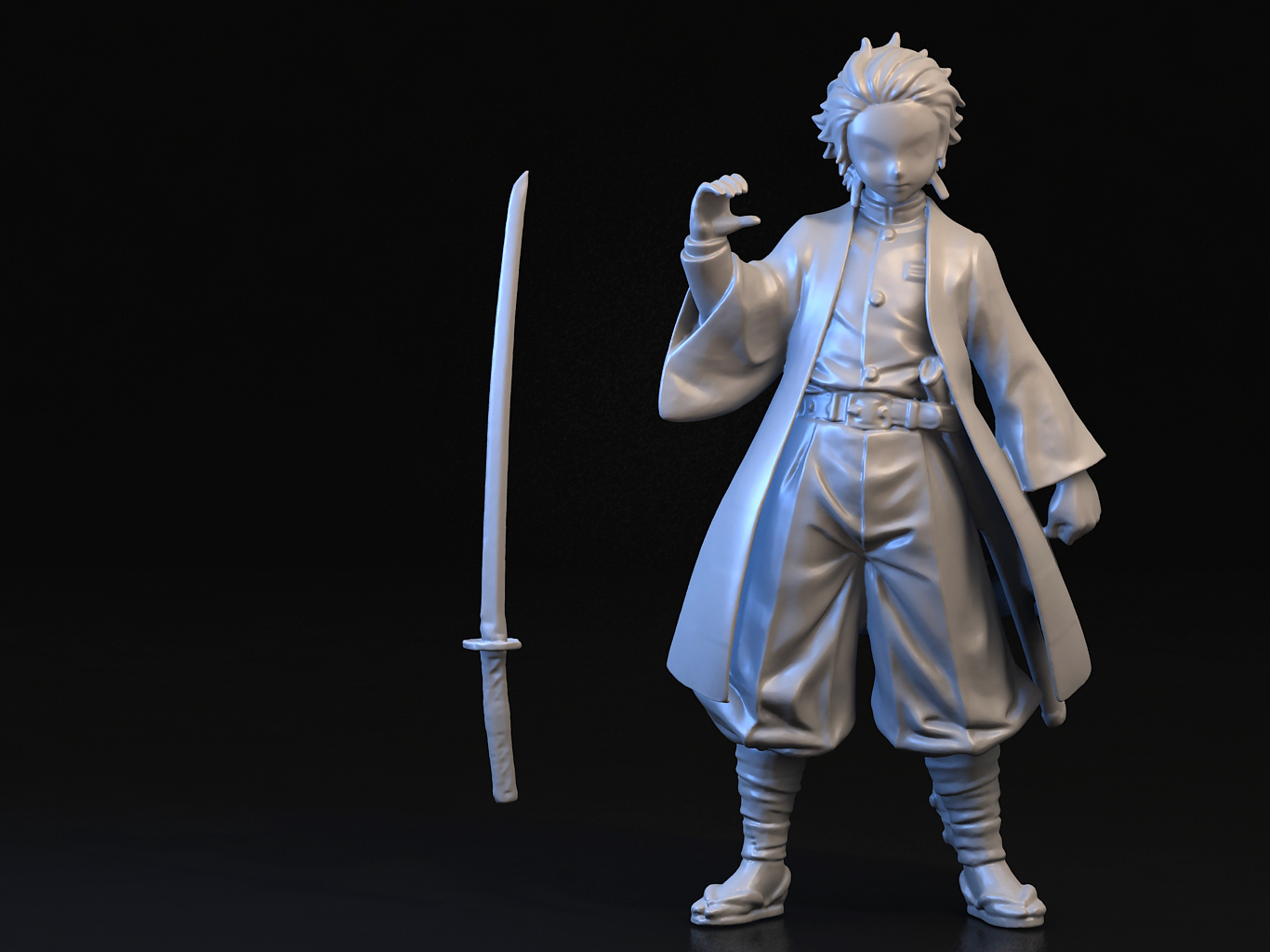 STL file TANJIRO 3D 💬・Template to download and 3D print・Cults