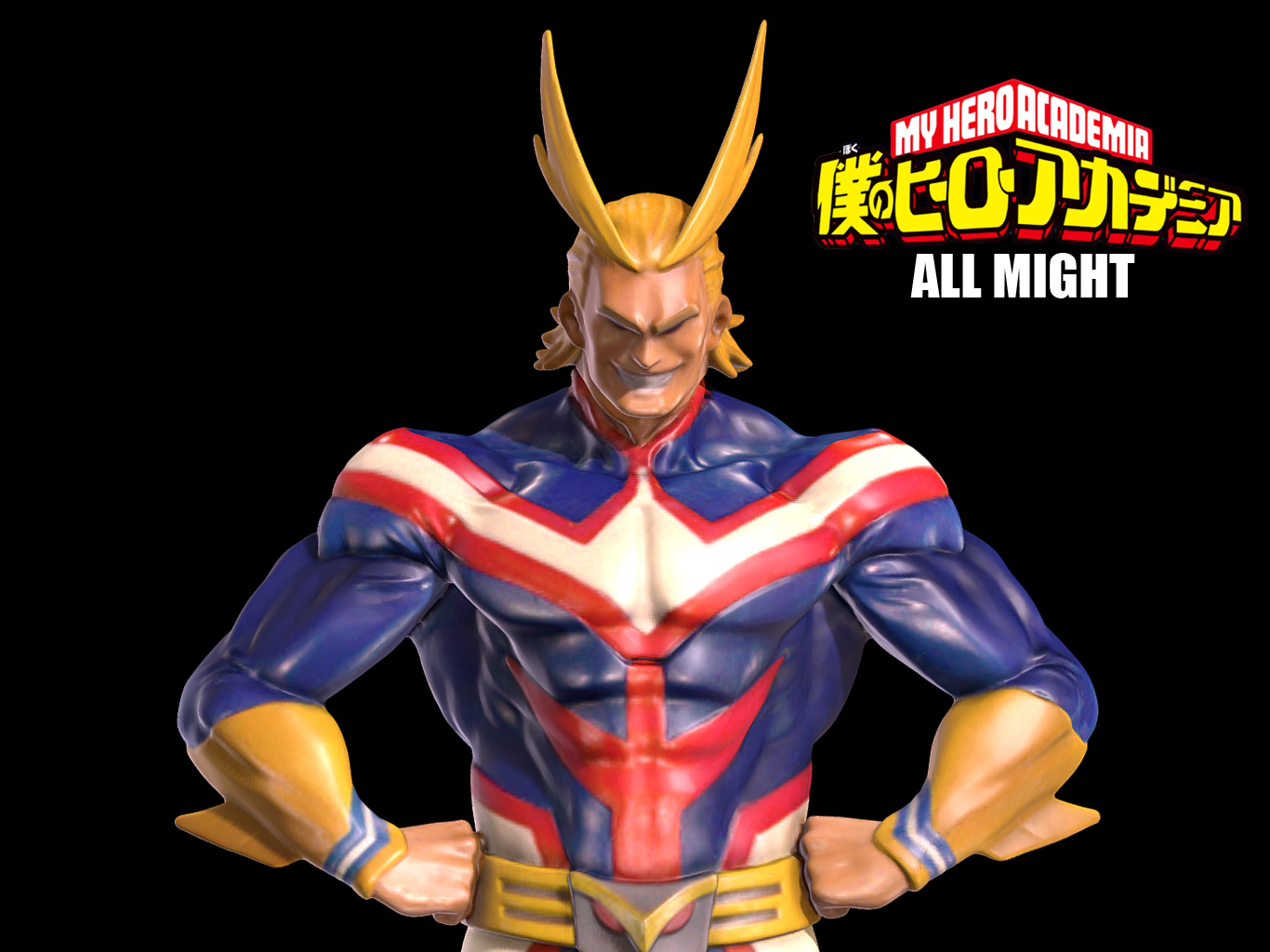 STL file ALL MIGHT 🎨・Template to download and 3D print・Cults