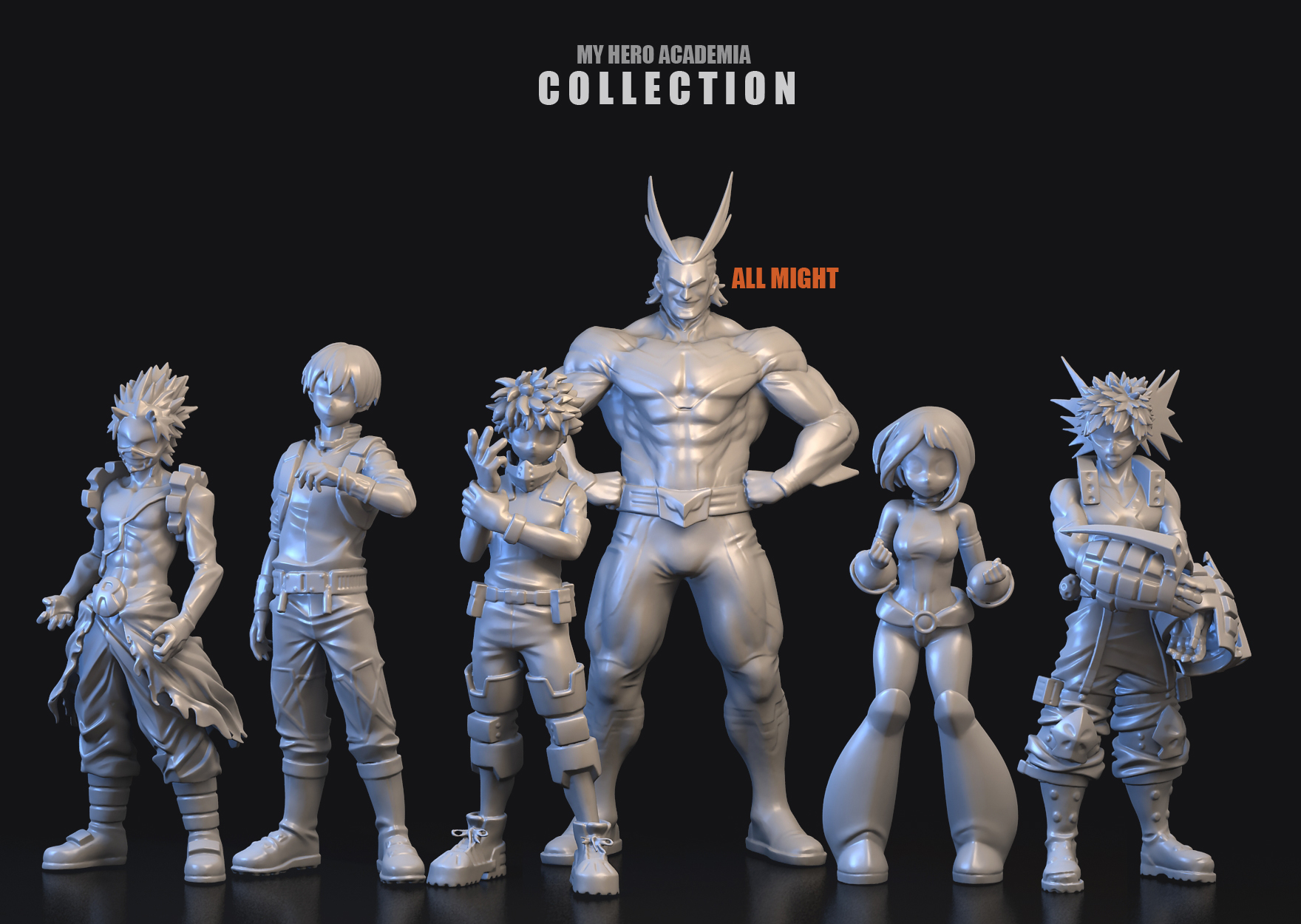 STL file ALL MIGHT 🎨・Template to download and 3D print・Cults