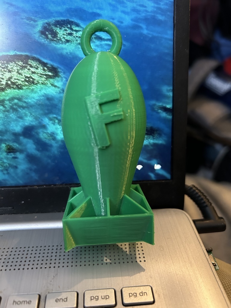 Free 3D file F-bomb ornament 👽・3D printer model to download・Cults