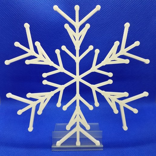 Download 3D printer designs Snowflakes with Stand ・ Cults