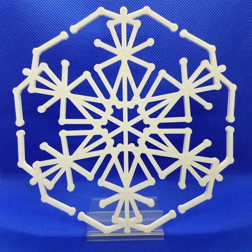 Download 3D printer designs Snowflakes with Stand ・ Cults