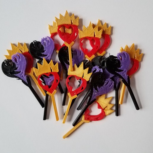 Download free STL file Descendants Cupcake Toppers • 3D print design ...