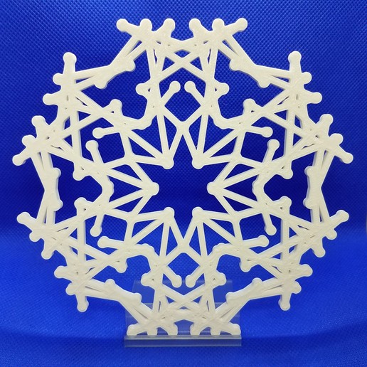 Download 3D printer designs Snowflakes with Stand ・ Cults