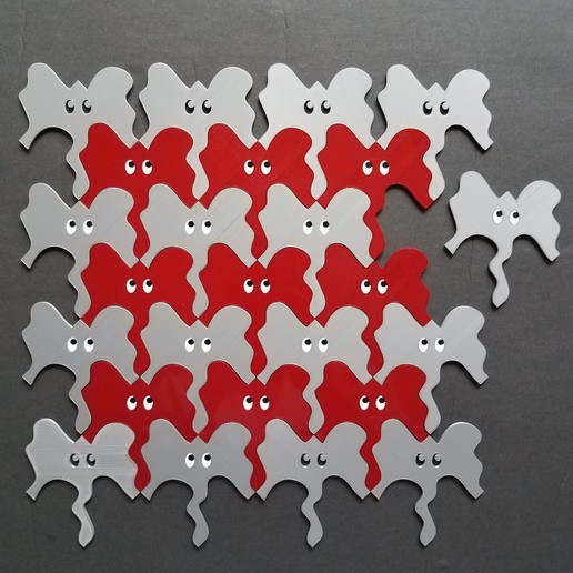 Download STL file Elephant Tessellation with Box • 3D print design ・ Cults