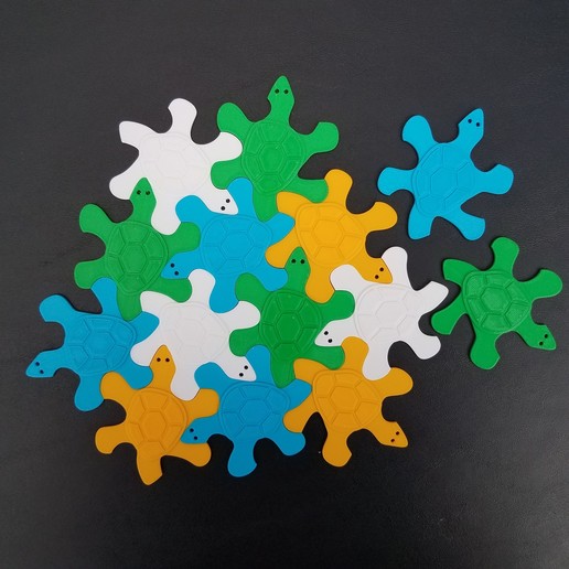 Download STL file Turtle Tessellation with Box • 3D printable design ...