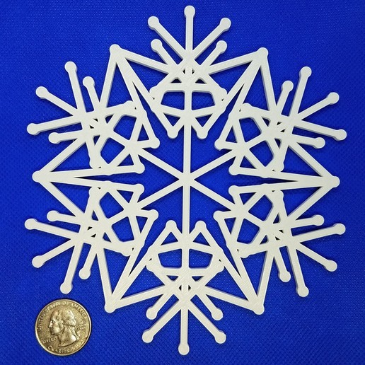 Download 3D printer designs Snowflakes with Stand ・ Cults