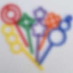 Download STL file Bubble Wand Set • 3D printer design ・ Cults