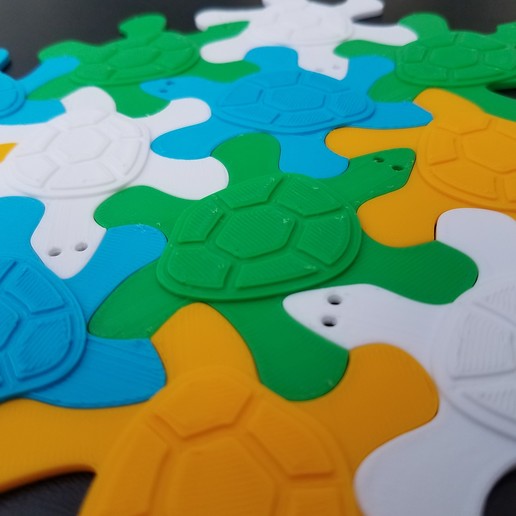 Download STL file Turtle Tessellation with Box • 3D printable design ...