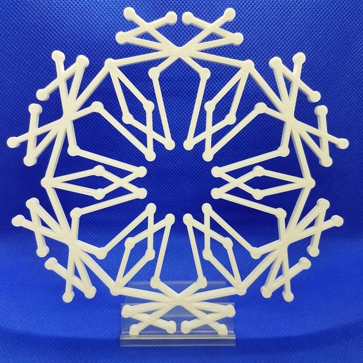 Download 3D printer designs Snowflakes with Stand ・ Cults