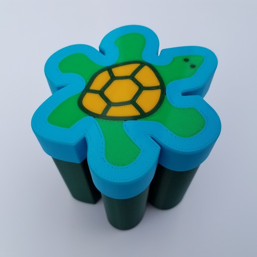Download STL file Turtle Tessellation with Box • 3D printable design ...