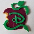 3D printed Descendants Apple Logo (3 colors) ・ Cults