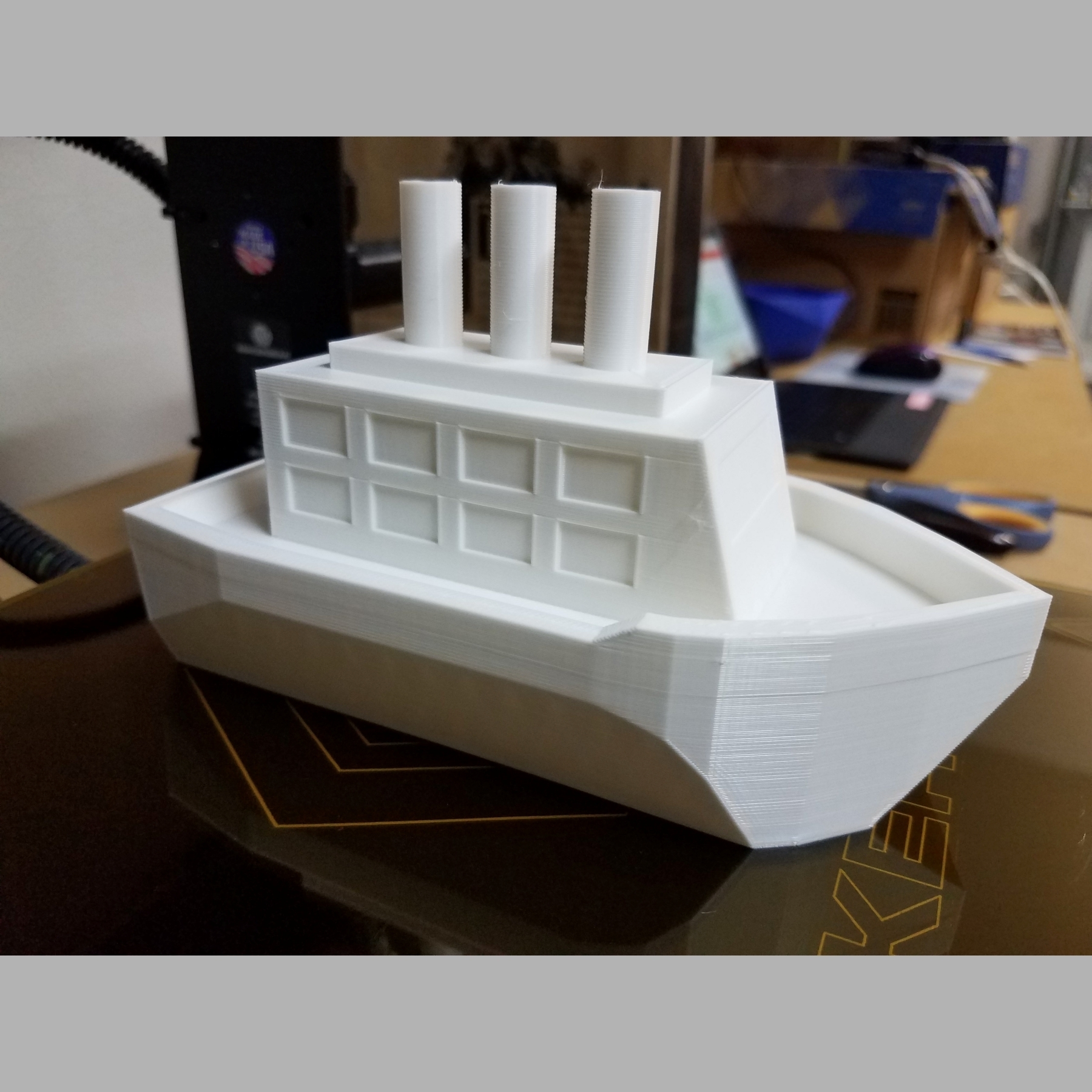 3D printable Floating toy boat • made with MakerGear M3-ID Rev. 1・Cults
