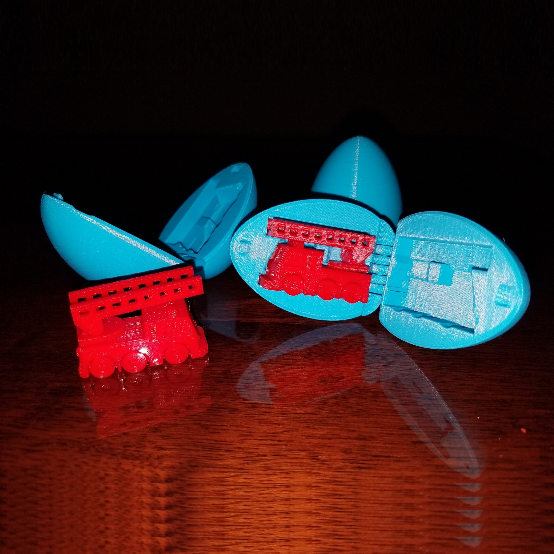 3D print Surprise Egg #5 - Tiny Fire Truck • made with MakerGear M3-ID ...
