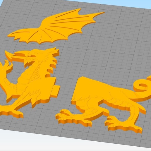 Download 3D printer model WALES DRAGON - DRAGON OF WALES - CYMRU DRAIG ...