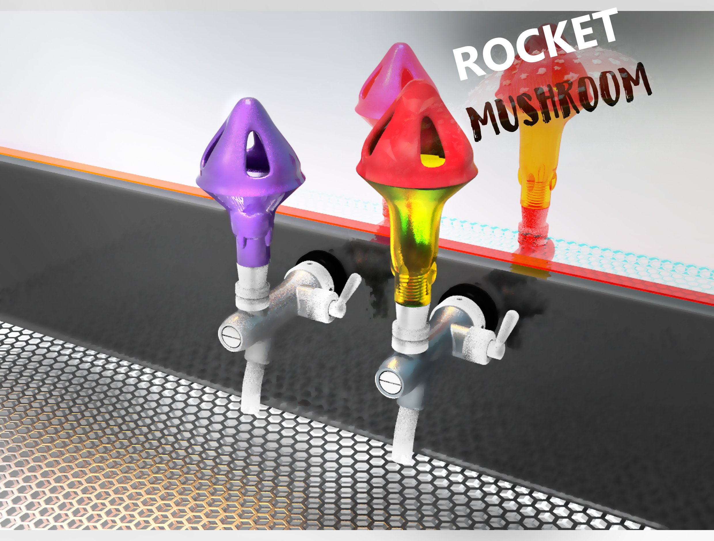 STL file Beer tap handle ROCKET MUSHROOM・3D printable model to download ...