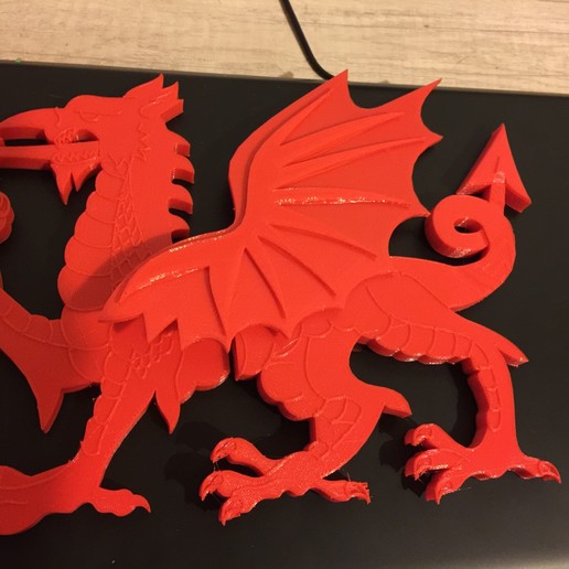 Download 3D printer model WALES DRAGON - DRAGON OF WALES - CYMRU DRAIG ...
