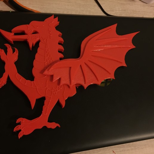 Download 3D printer model WALES DRAGON - DRAGON OF WALES - CYMRU DRAIG ...