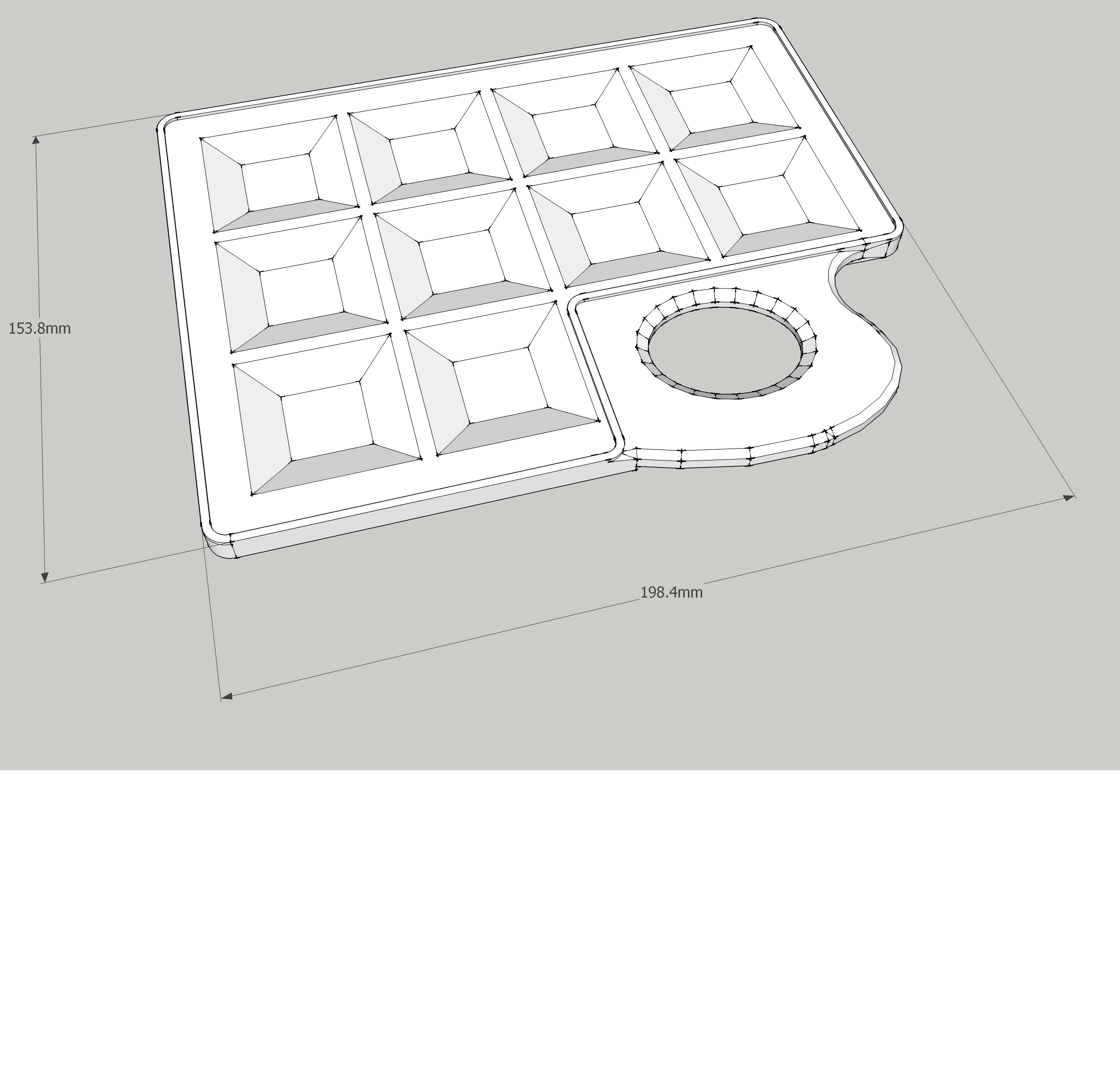 Free STL file pallet for painting 🖼️・3D printer model to download・Cults