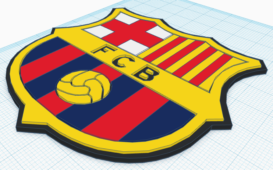 STL file Barcelona Shield・3D print design to download・Cults