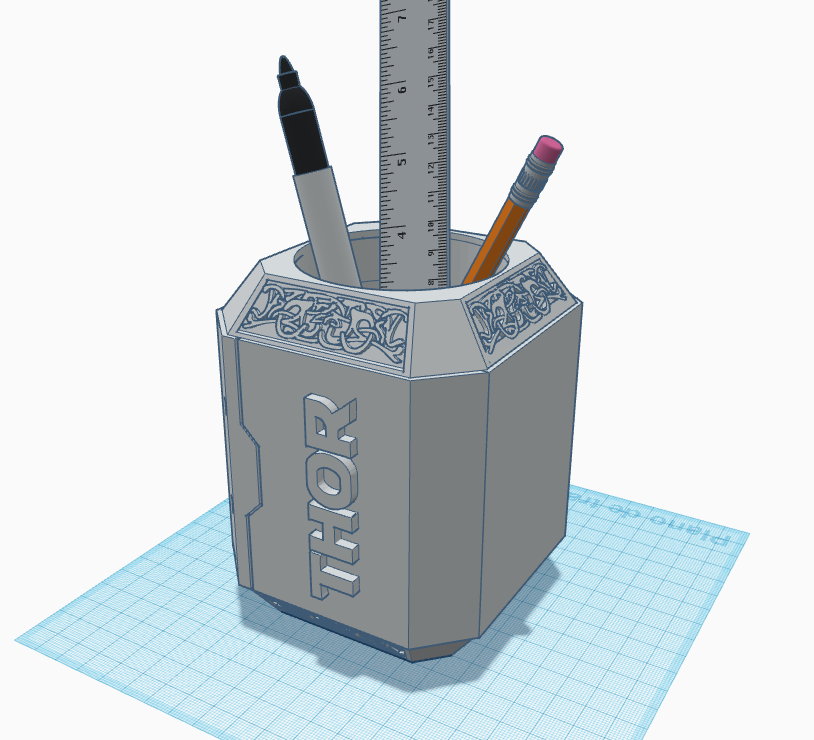 STL file Thor Mjolnir Pen・3D printable design to download・Cults