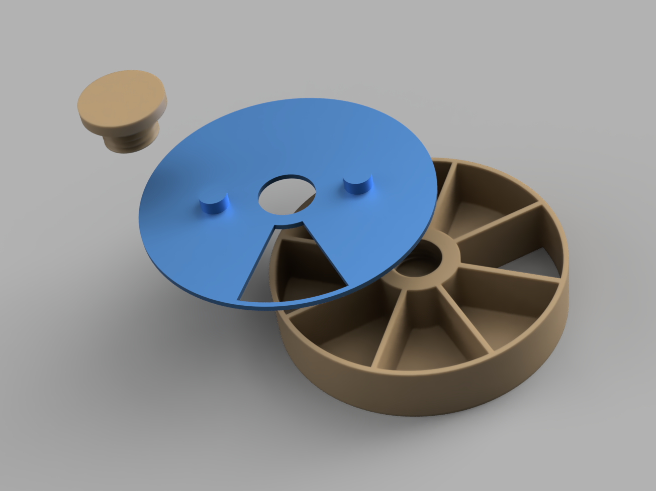 STL file Pillbox with seven compartments・3D printing template to ...