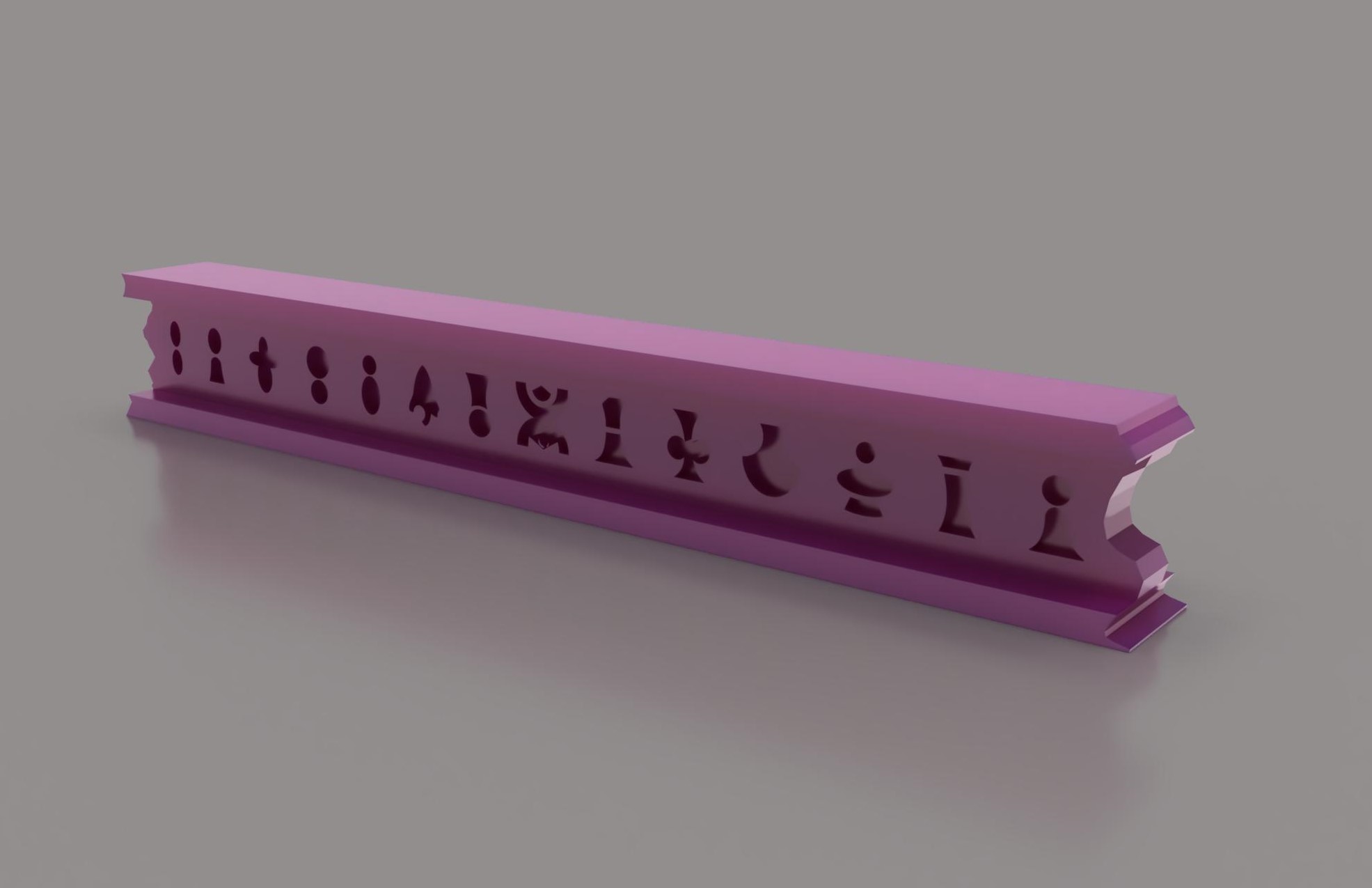 STL file Roswell Crash - I Beam with hieroglyphs・Template to download ...