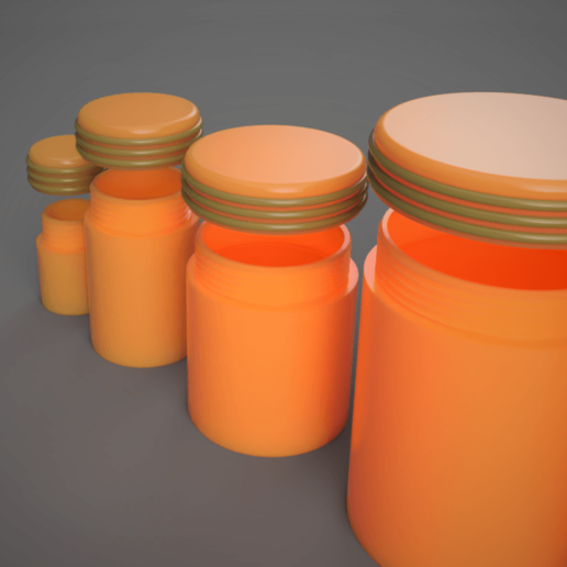 Download 3D printer designs Screw Cap Containers - Collection ・ Cults