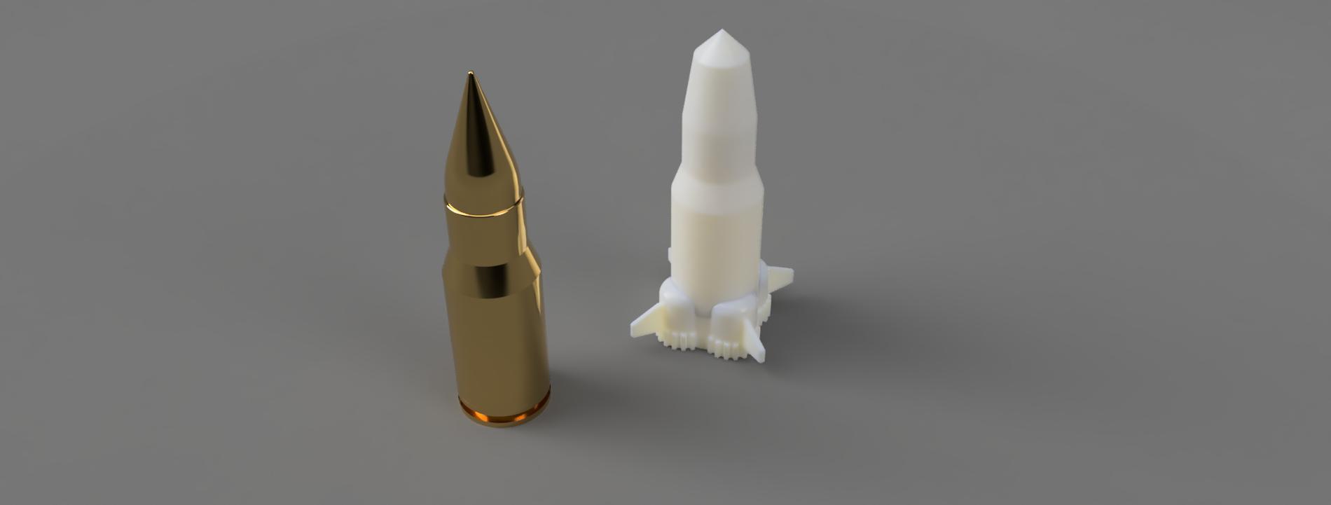 STL file Pack: Rocket + -Bullet - Dog poop bag roll holder・3D printable ...