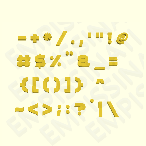 Файл STL MODERN MACHINE - 3D LETTERS, NUMBERS AND SYMBOLS・Дизайн 3D ...