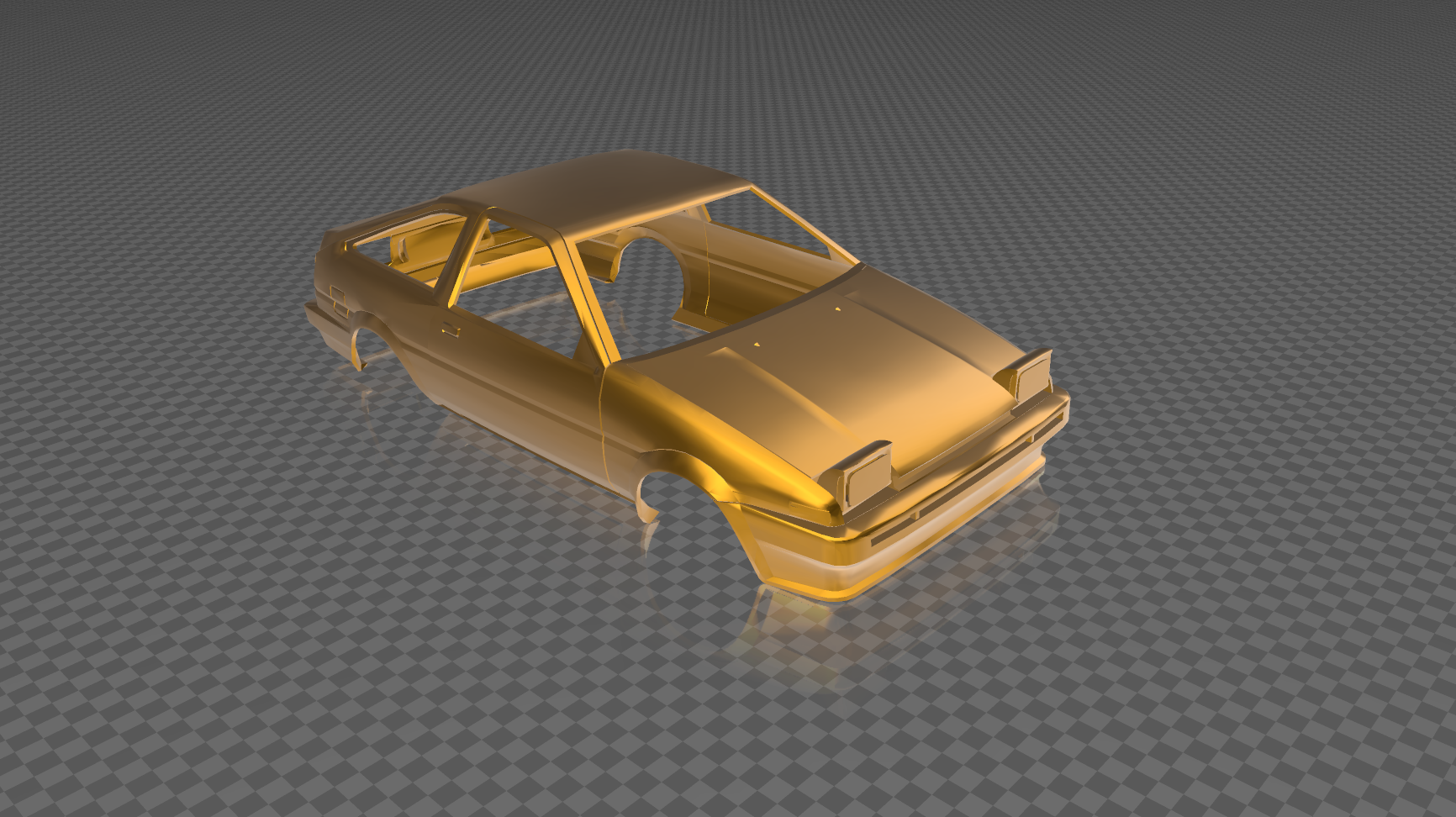 Free STL file toyota ae86 printable bodywork 1/10 🚗・3D printer model to ...