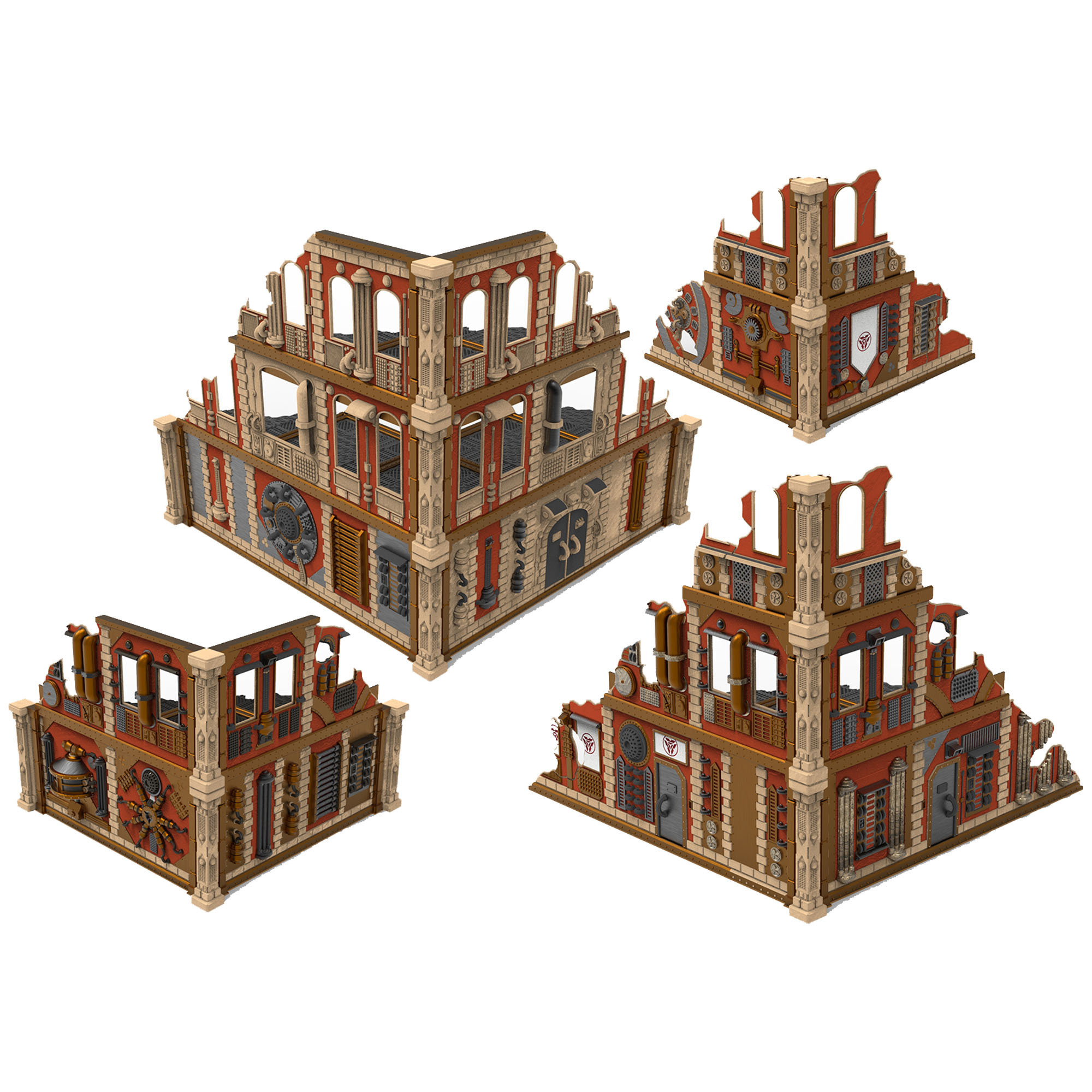 STL file Modular industrial buildings for wargaming steampunk grimdark ...