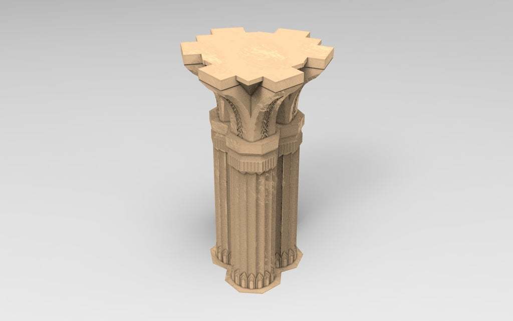 Free STL file Large dwarf mine pillar, Moria, Erebor. 🦸・3D printer ...