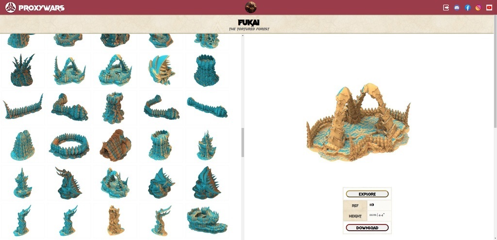 Free STL file Fukai, Alien hive terrain, playable with 40k tyranid ...