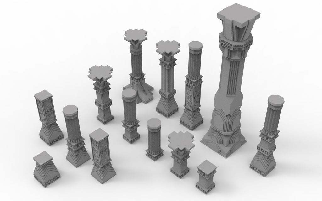 Free STL file Large dwarf mine pillar, Moria, Erebor. 🦸・3D printer ...