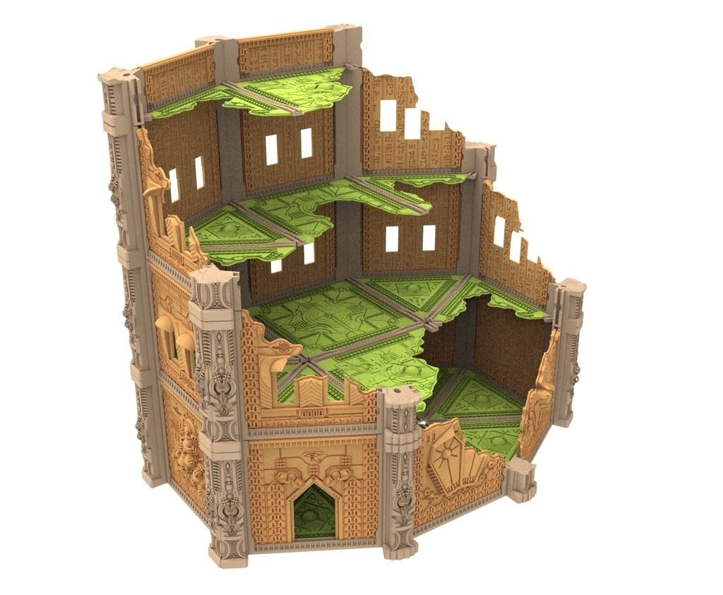 Free 3D file Modular ruined building Cinan Haven 🏗️・Object to download ...