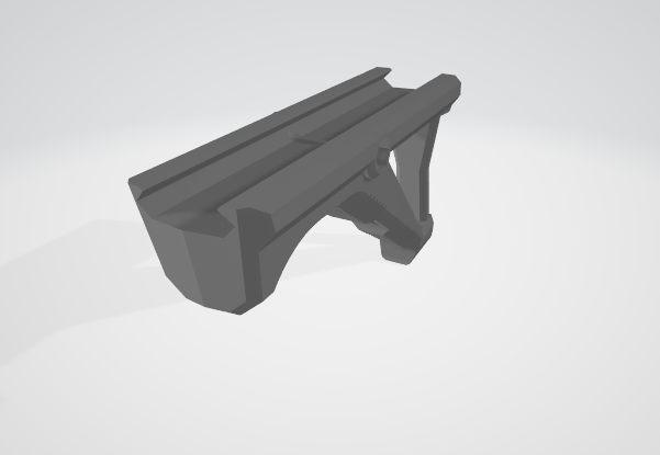 STL file Airsoft angled grip・3D printable model to download・Cults