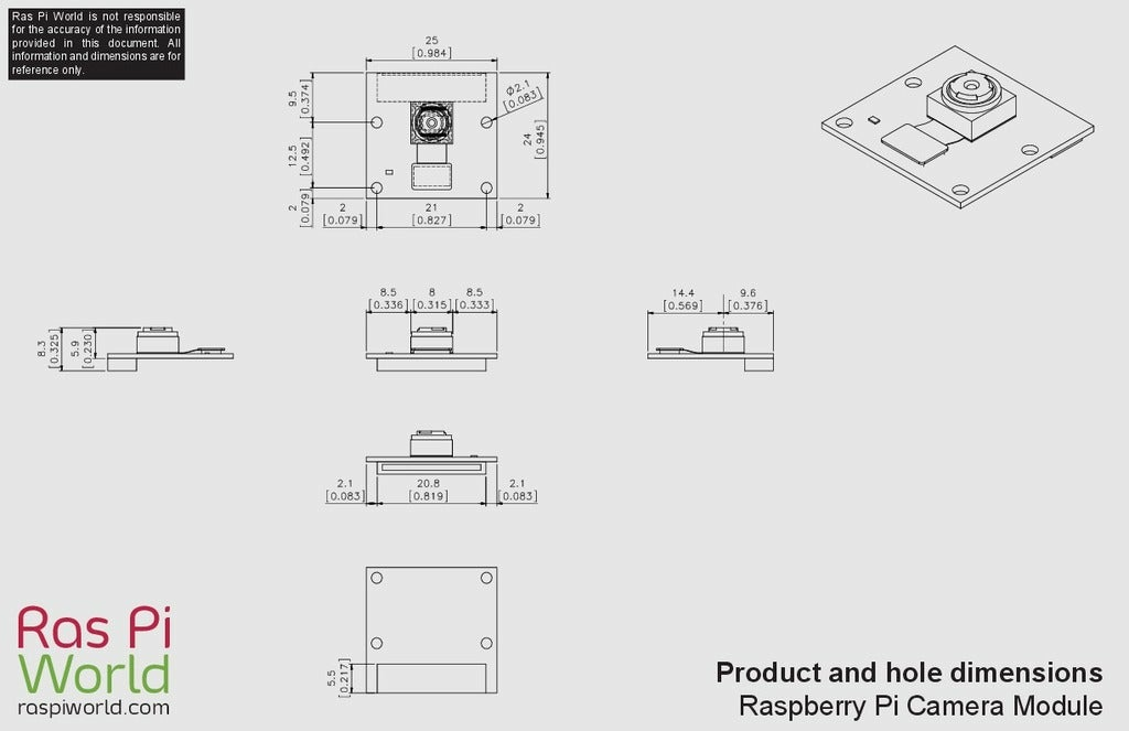 Free STL file Raspberry Pi Camera Module v1.3 Model・3D printable design ...