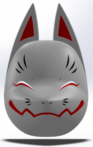STL file Kitsune Wano Mask・3D printing template to download・Cults