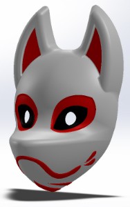 STL file Kitsune Mask・3D print object to download・Cults