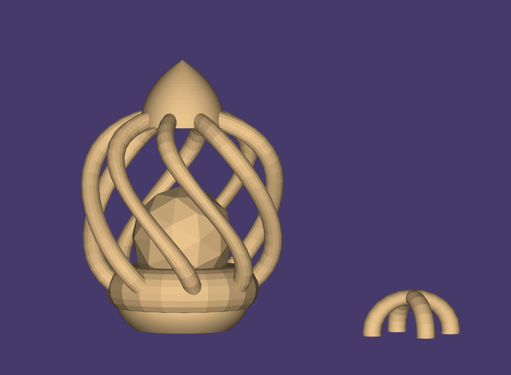 STL file Jewel: Pendant cage / caged pendant・3D printer design to ...