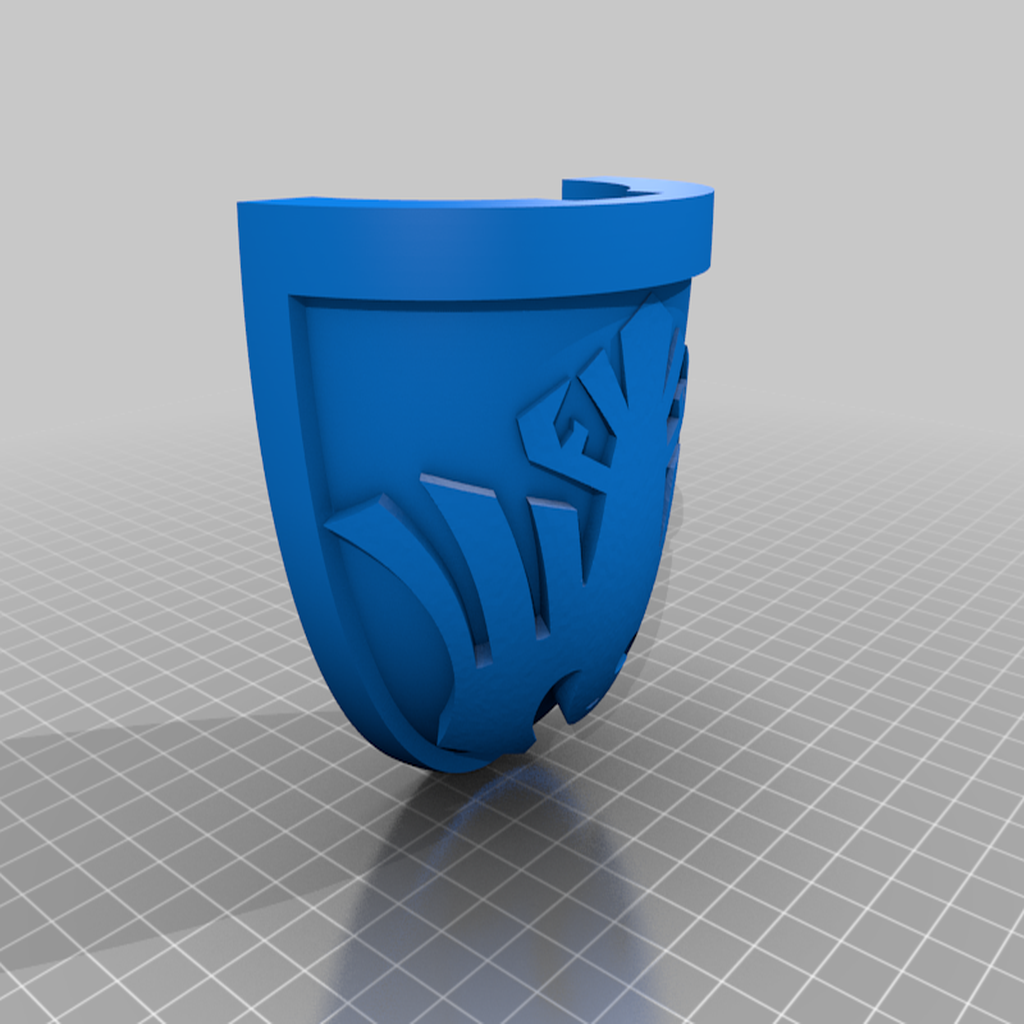 Free STL file Raven Guard pads and curved logo 🐦・3D print model to ...