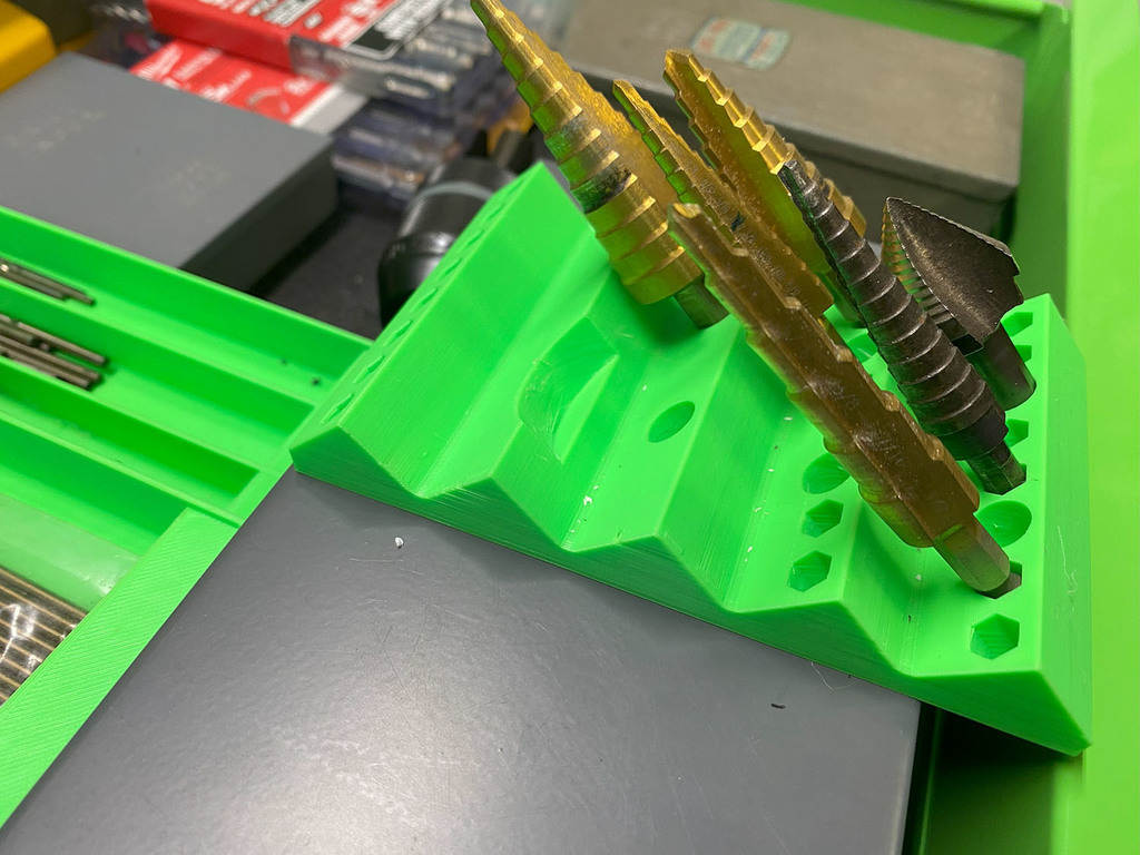 Free 3D file Countersink & Step Drill Bit Tool Cabinet Organizer 📦・3D ...