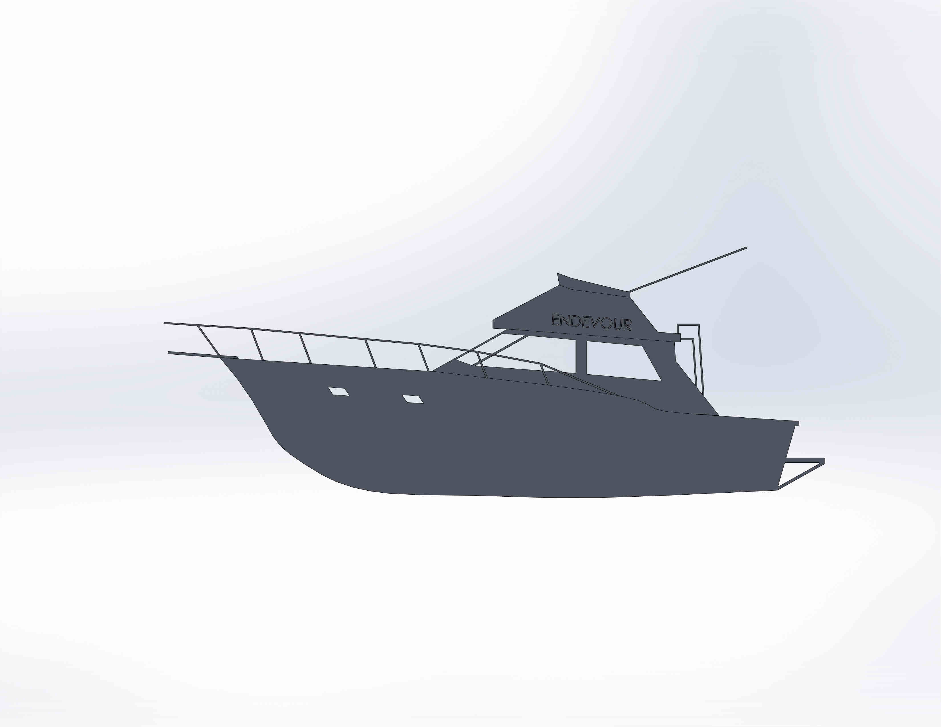 Free STL file BOAT TROJAN F 36 FLYBRIDGE・3D printer model to download・Cults